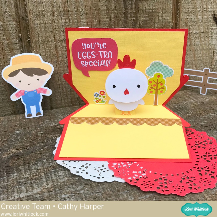 Pop Up Barn Card with Chicken – Lori Whitlock